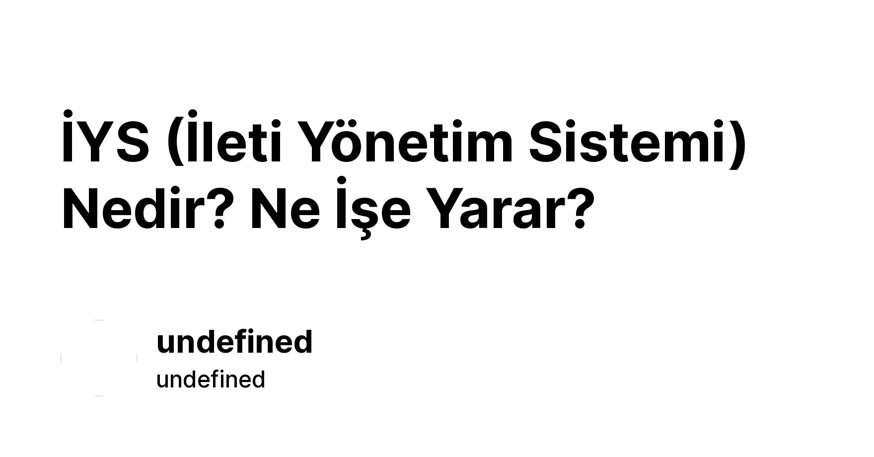 İYS (İleti Yönetim Sistemi) Nedir? Ne İşe Yarar? - ikas